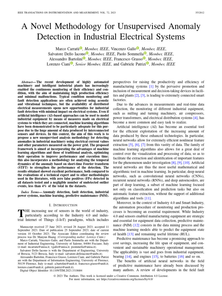 Unsupervised Anomaly Detection in Industry | PDF | Cluster Analysis ...