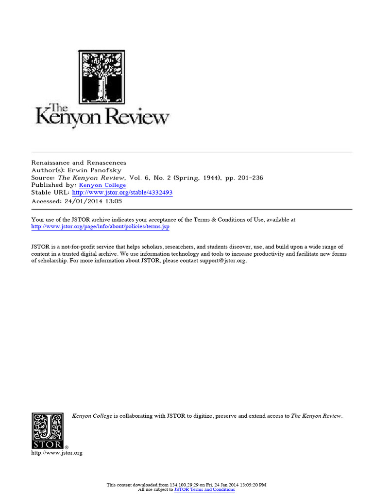 Panofsky - Renaissance and Renaissances - Compressed | PDF ...