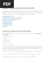 Snagit 2 Keyboard Shortcuts | PDF | Computer Keyboard | Keyboard Shortcut