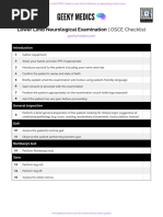 Knee Examination OSCE Checklist Geeky Medics | PDF | Knee | Joints