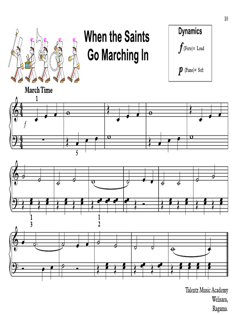 Page 10 When The Saints Go Marching in - Full Score | PDF