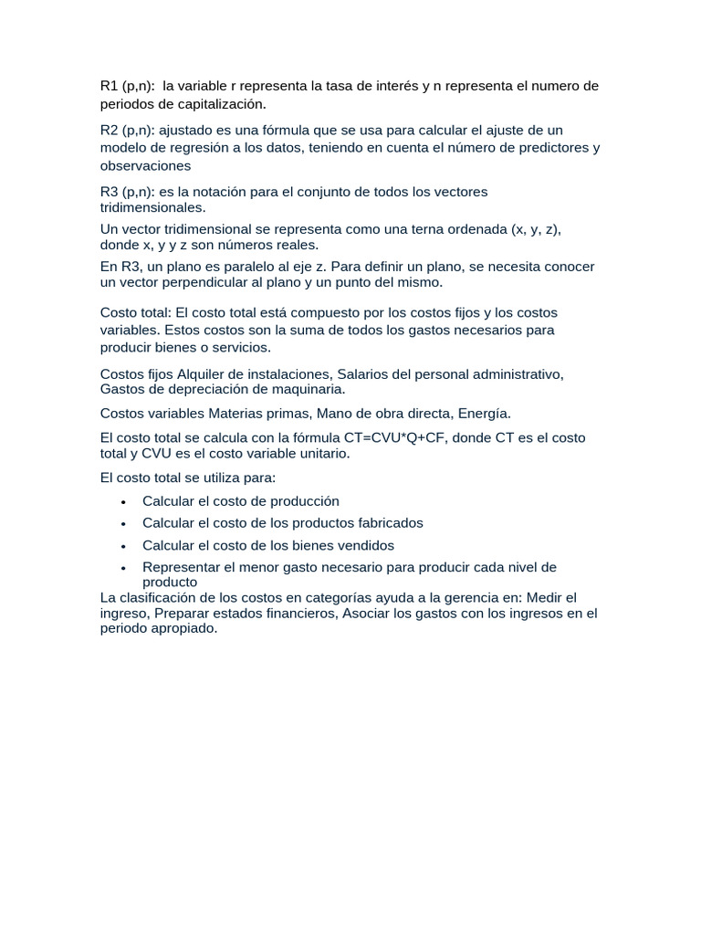 Costos Totales: Fijos y Variables Explicados | PDF