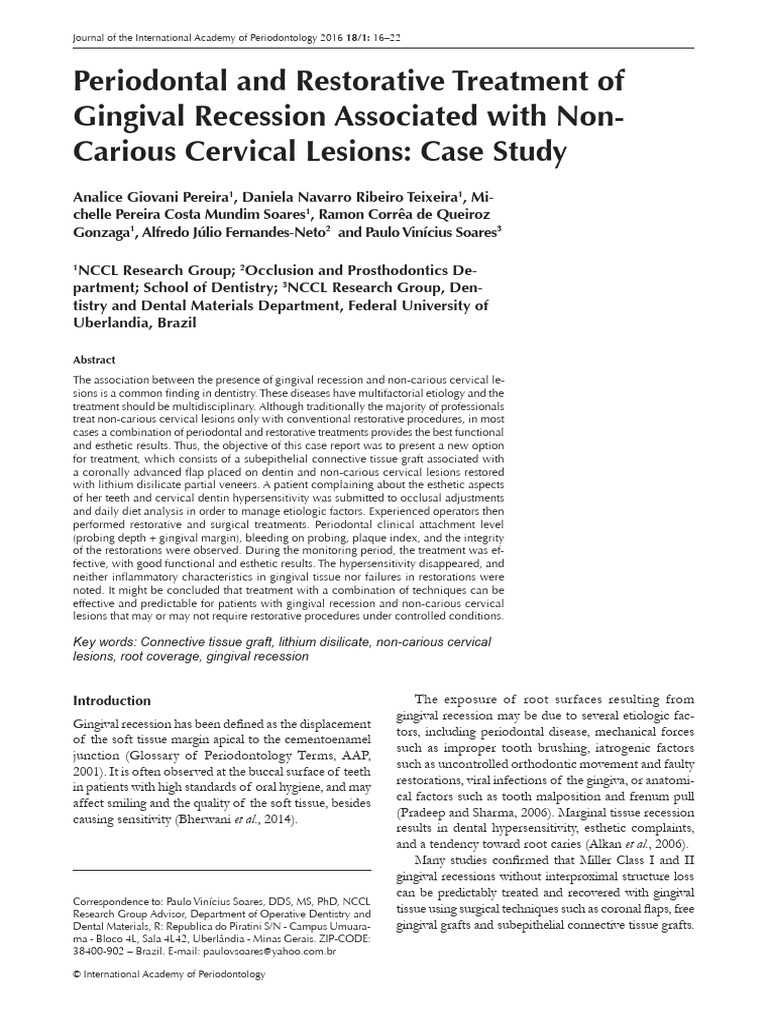 JIAP January 2016 - Periodontal and Restorative Treatment of Gingival ...