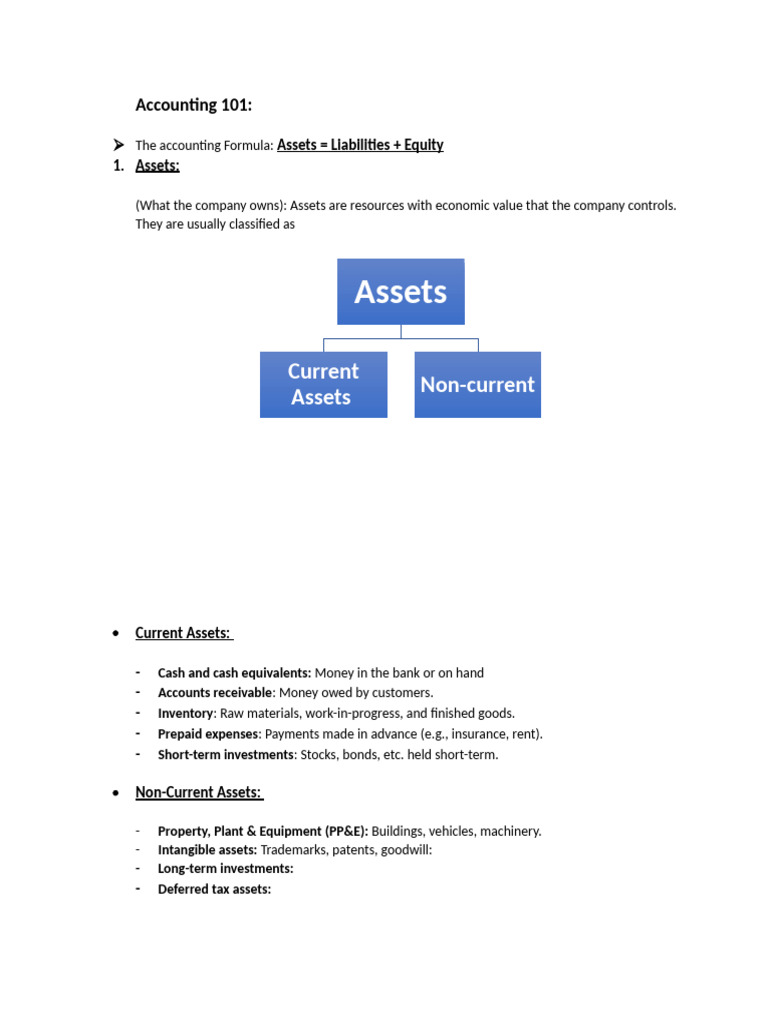 Accounting 101 | PDF