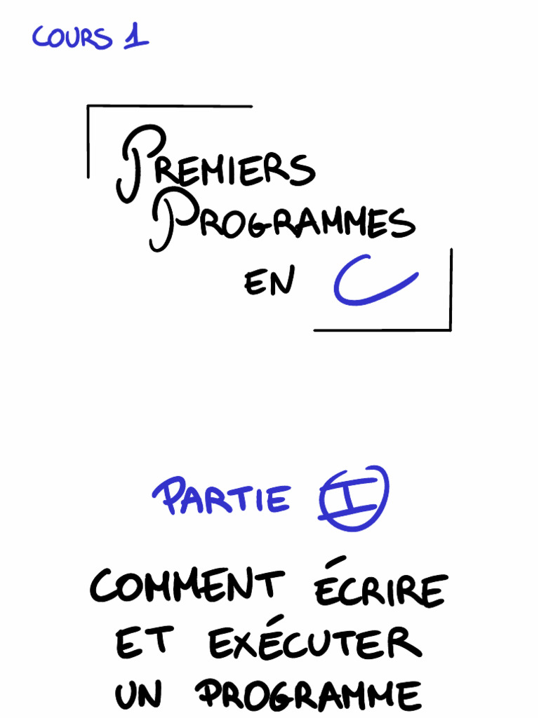 Cours 1 Premiers Programmes en C | PDF
