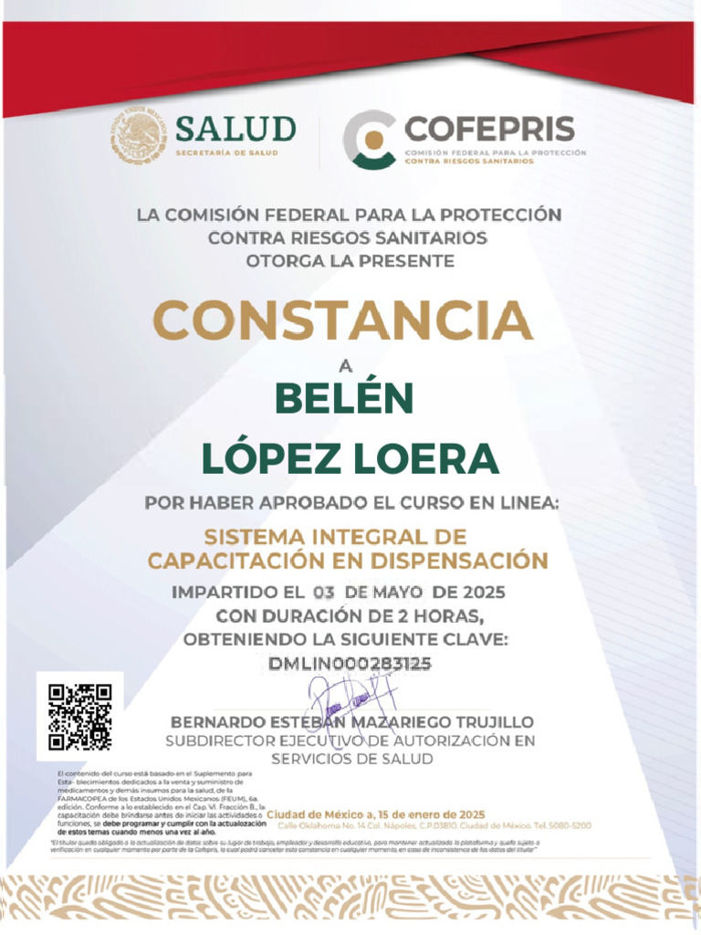 Constancia SICAD PDF | PDF