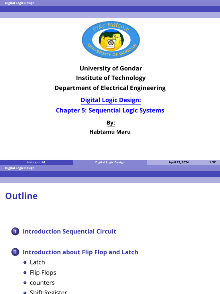 Sequential Logic Systems Overview | PDF | Logic Gate | Electronics