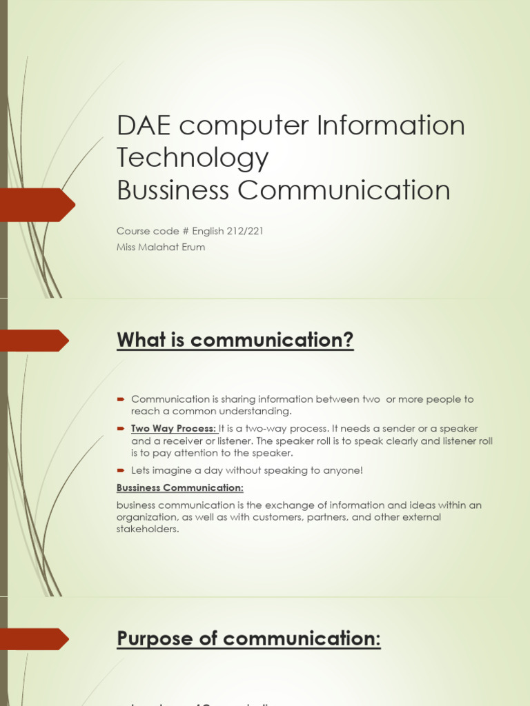 Understanding Business Communication Essentials | PDF | Communication ...