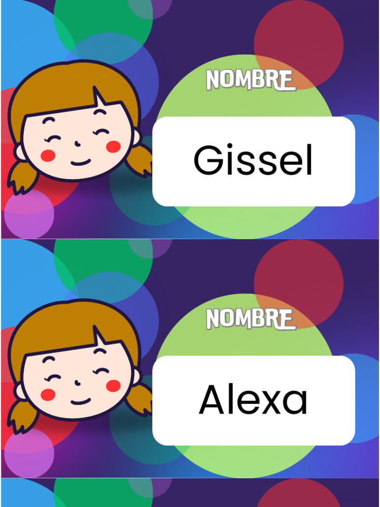 Gafete Escolar Gafete para Niños de Preescolar o Kinder Con Emociones y ...
