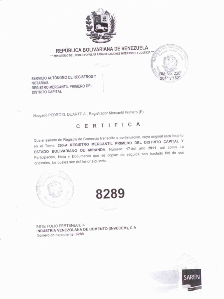 9.- INVECEM ACTA ABREVIATURA | PDF