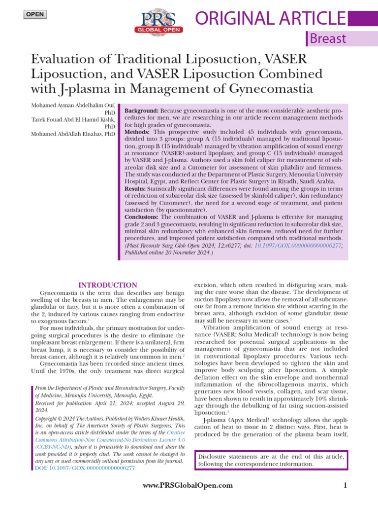 vaser | PDF | Clinical Medicine | Medical Specialties