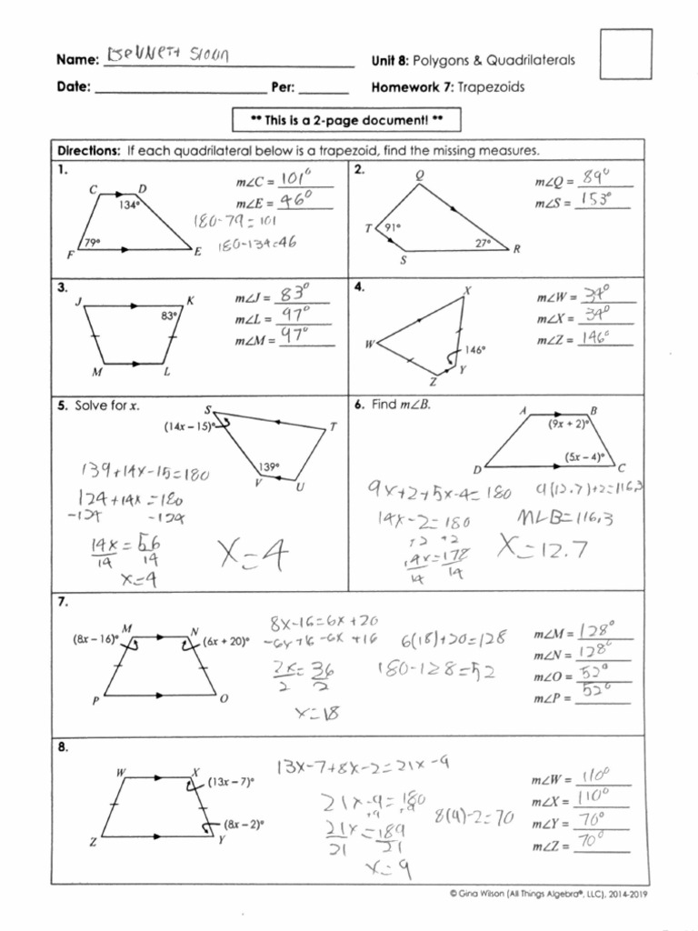 #19 Trapezoids | PDF