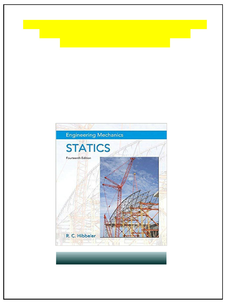 Solution Manual For Engineering Mechanics Statics 14th Edition by Hibbeler ISBN 0133918920 ...