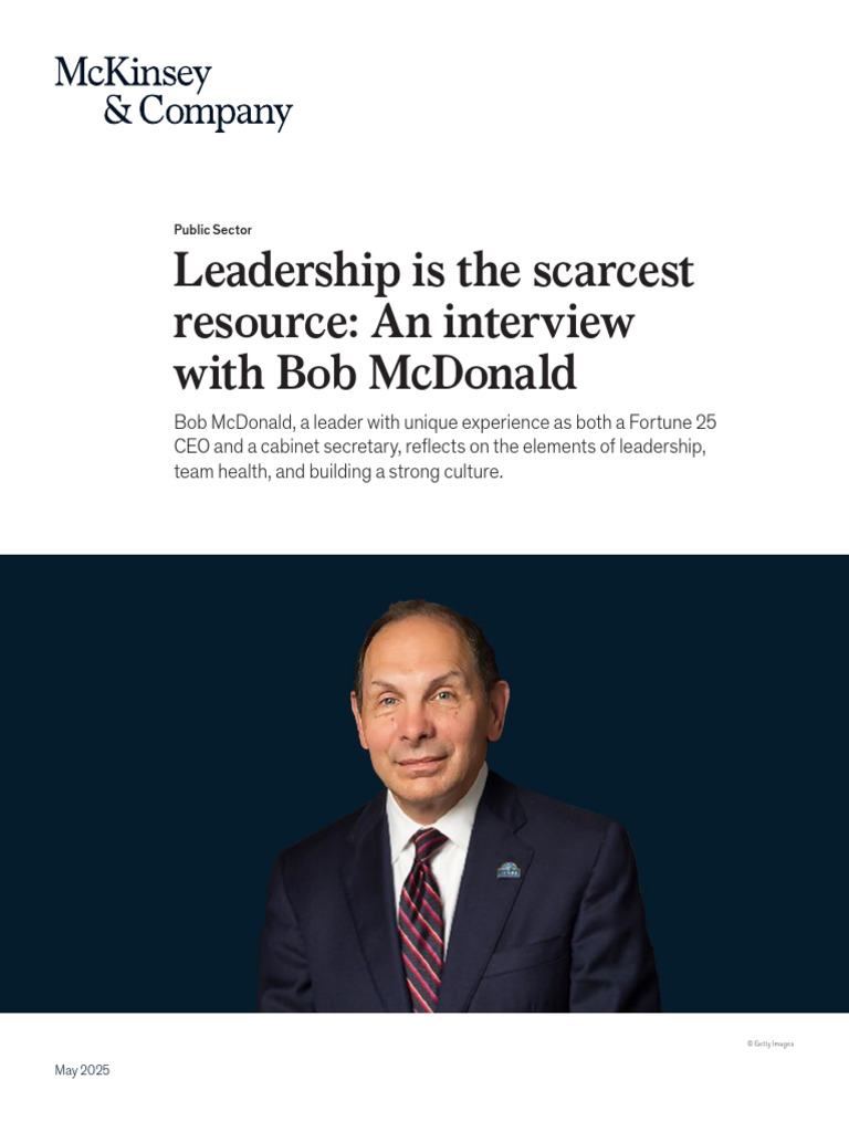 18 McKinsey (2025) Leadership Is The Scarcest Resource An Interview ...