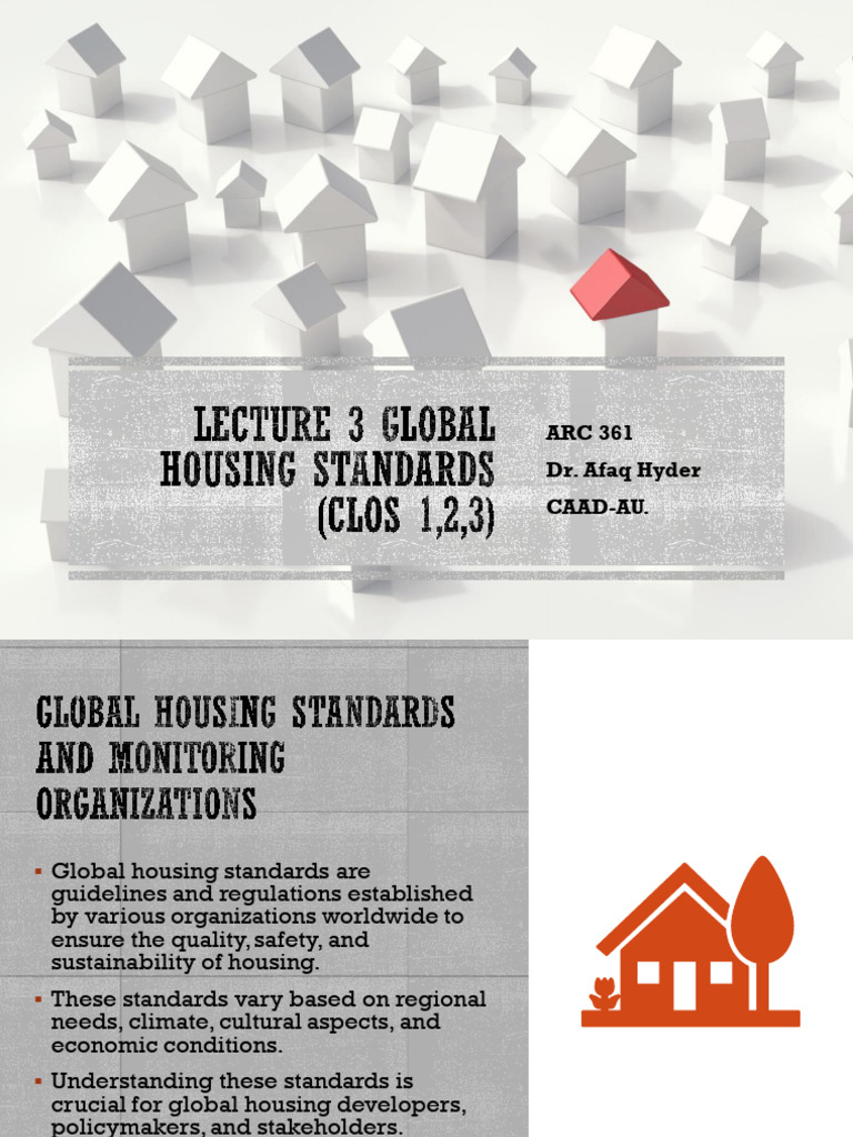 Global Housing Standards Overview | PDF | Affordable Housing ...