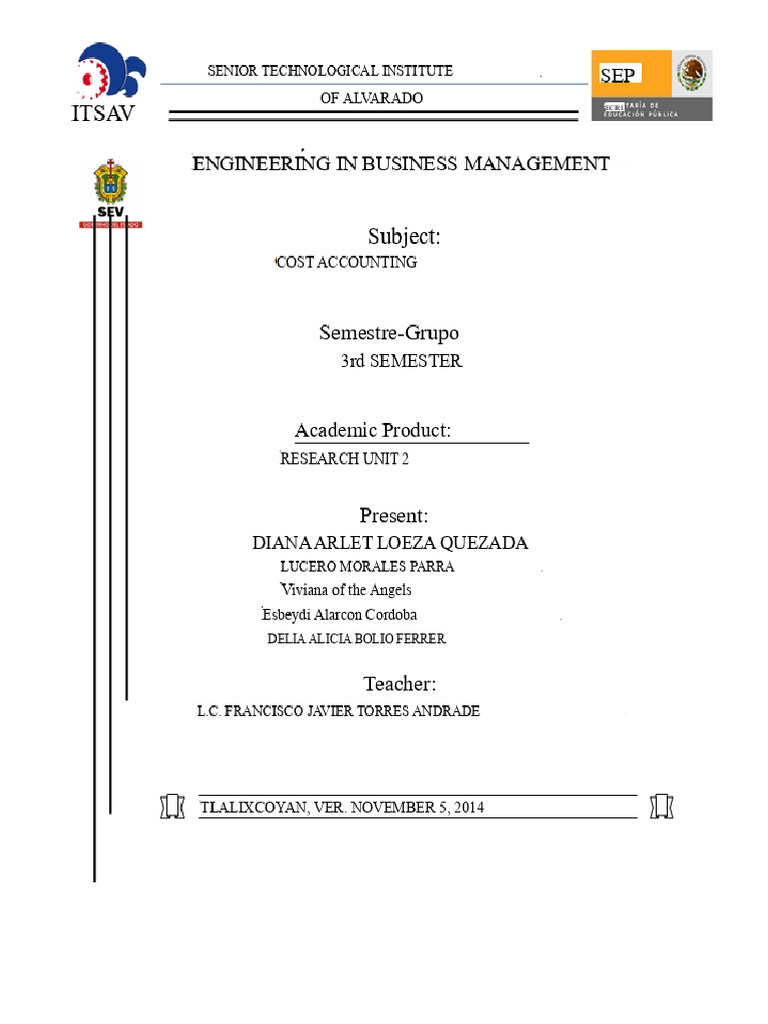 Unit 2 Accounting and Control of Cost Elements | PDF | Salary | Cost Of ...