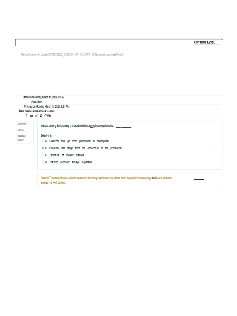 Training Module Evaluation Summary | PDF | Learning | Multiple Choice