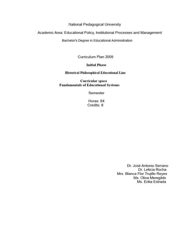 Educational Administration Curriculum Overview | PDF | Critical Theory ...
