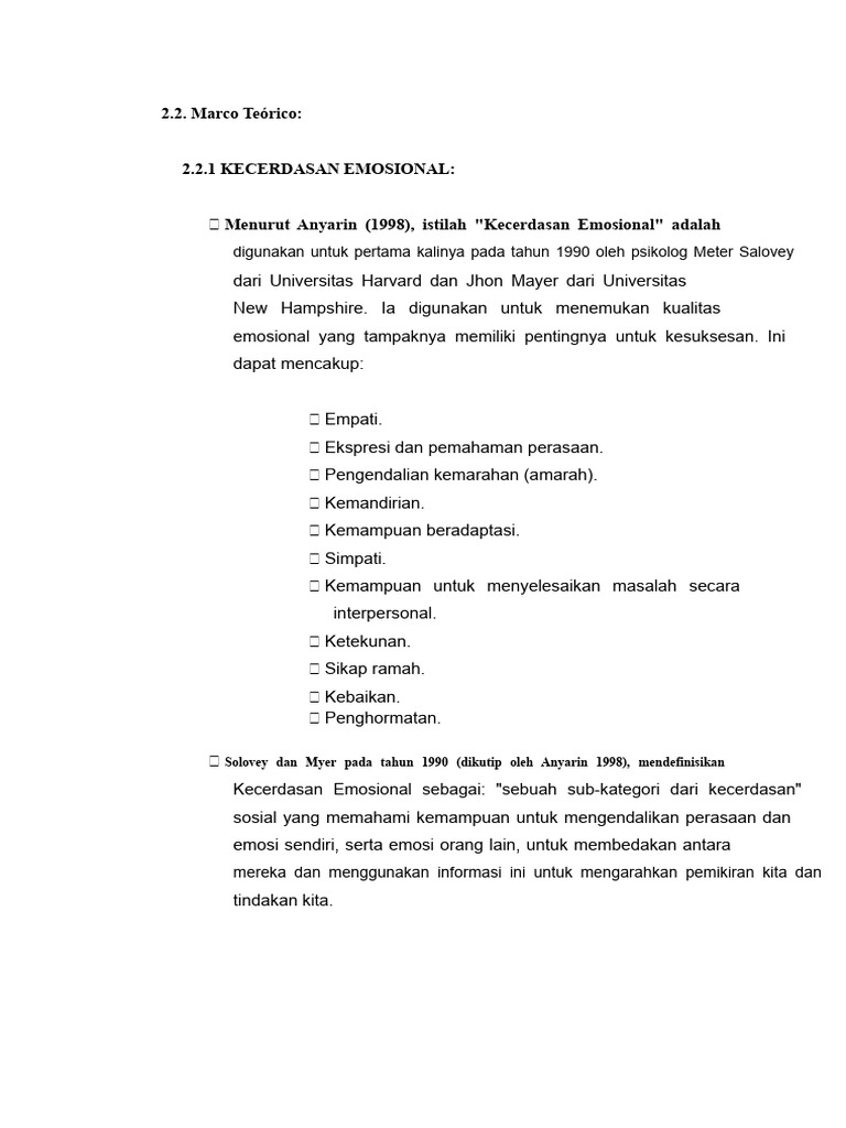 Kecerdasan Emosional: Definisi dan Komponen | PDF