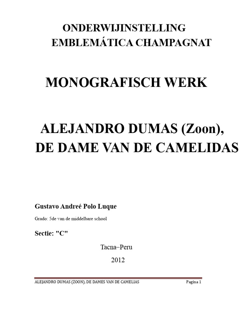 Monografie Over Het Werk | PDF