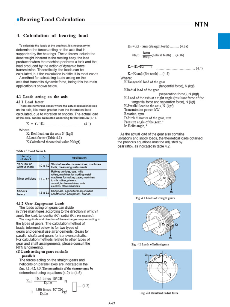 Bearing Load Calculation Methods | PDF | Gear | Belt (Mechanical)