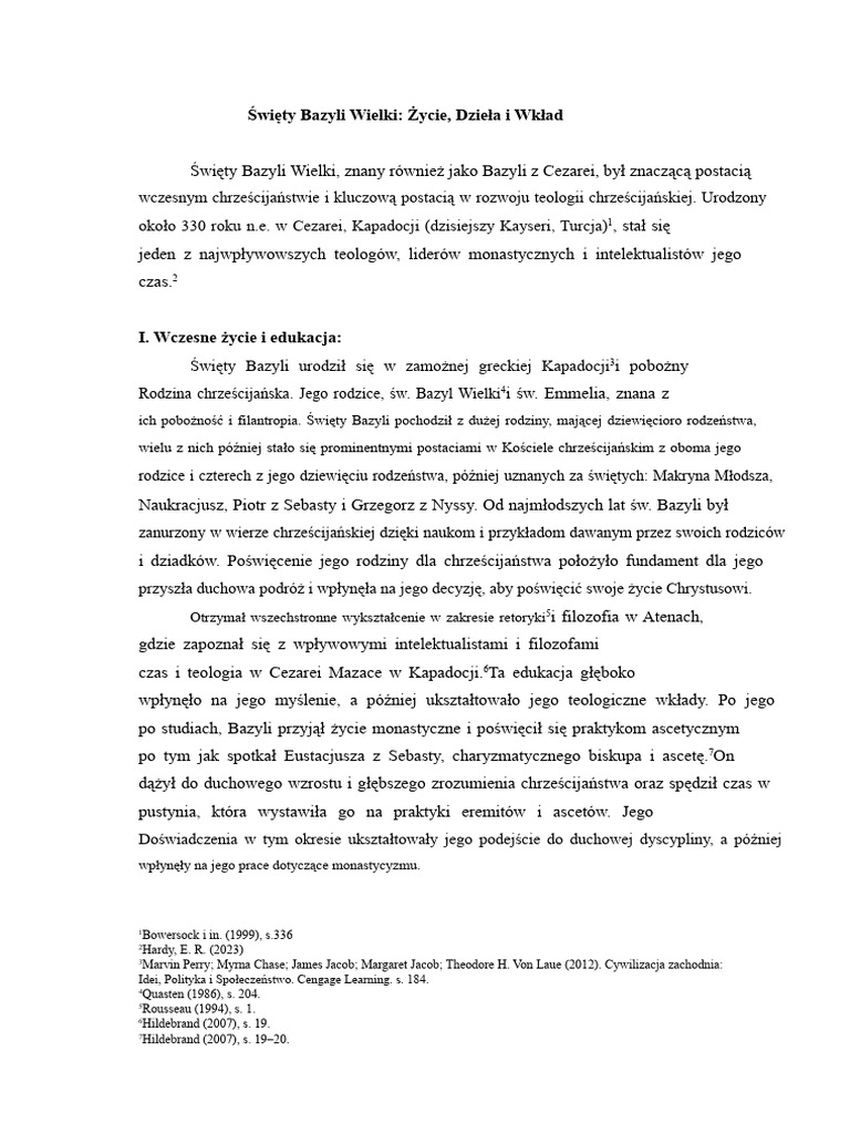 Święty Bazyli Wielki | PDF