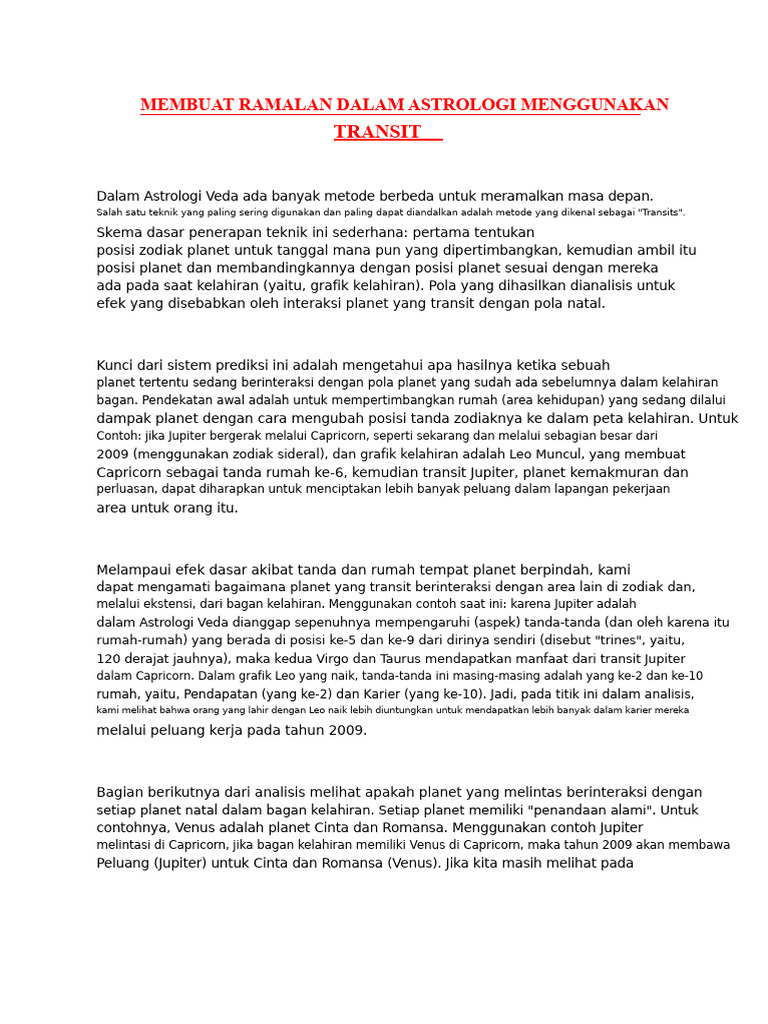 Transit Planet | PDF