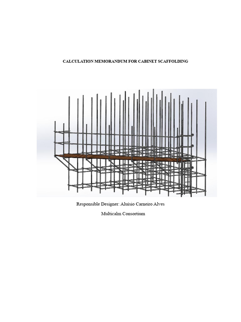Calculation Memorial For Drawer Type Scaffolding | PDF | Solid ...