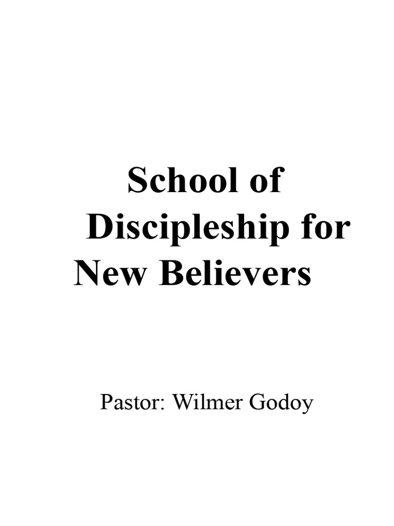 Discipleship Guide for New Believers | PDF | Jesus | Resurrection Of Jesus