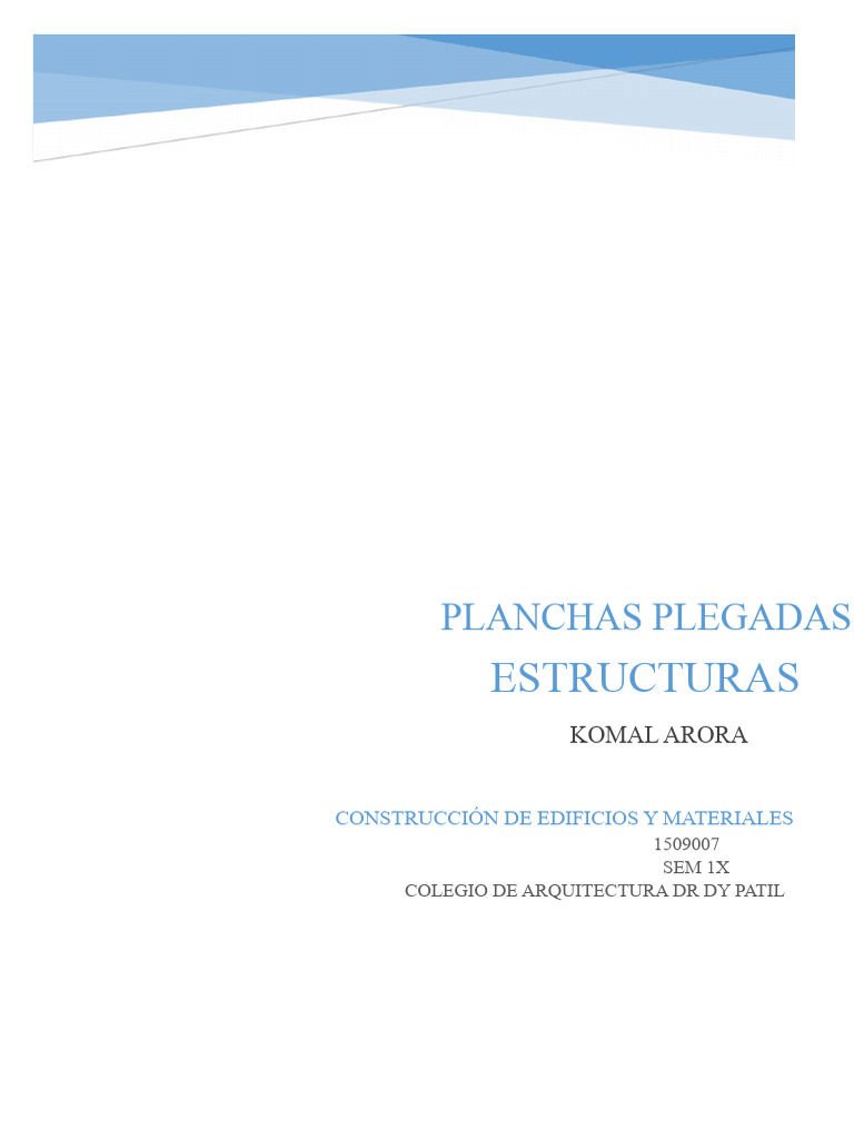 Estructura de Placa Doblada | PDF