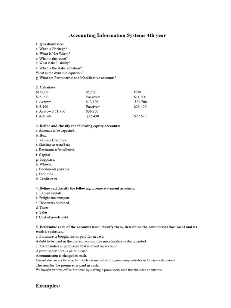 Examination Board Sic 4th Year | PDF | Equity (Finance) | Receipt