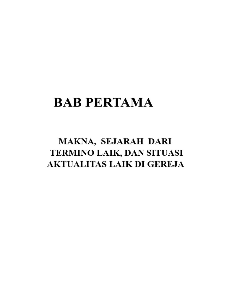 Makna dan Sejarah Istilah Laik | PDF