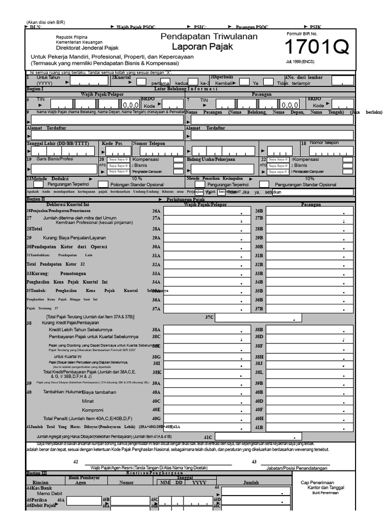 Laporan Pajak Kuartal 1701Q Filipina | PDF