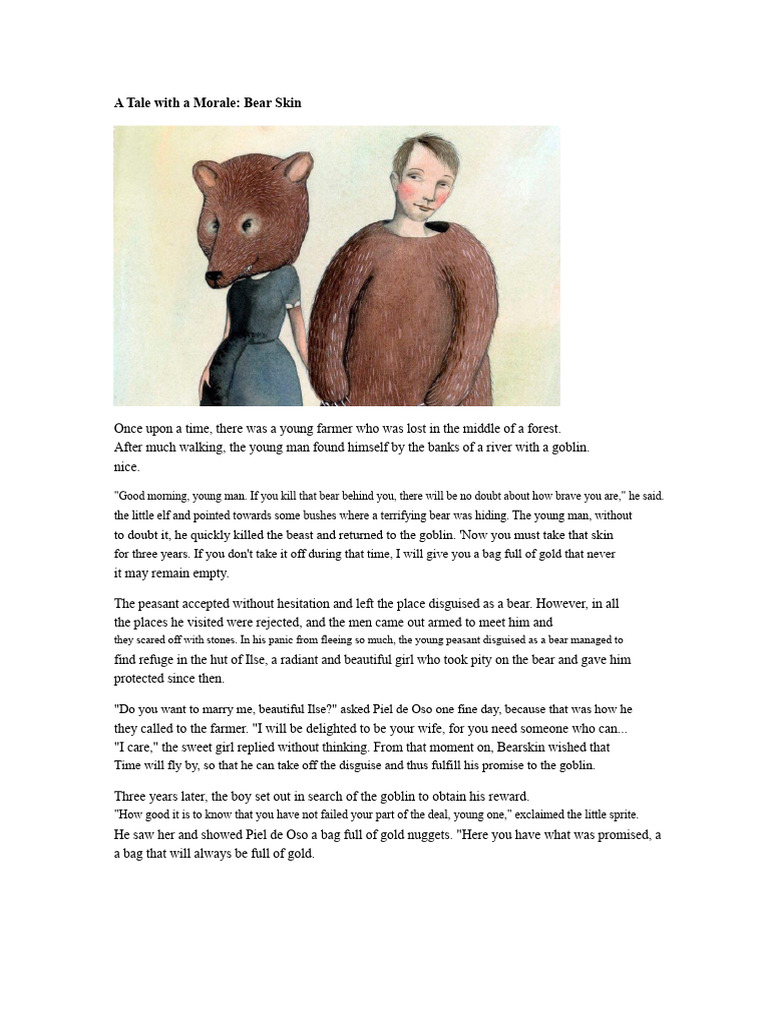 Bearskin: A Tale of Love and Courage | PDF