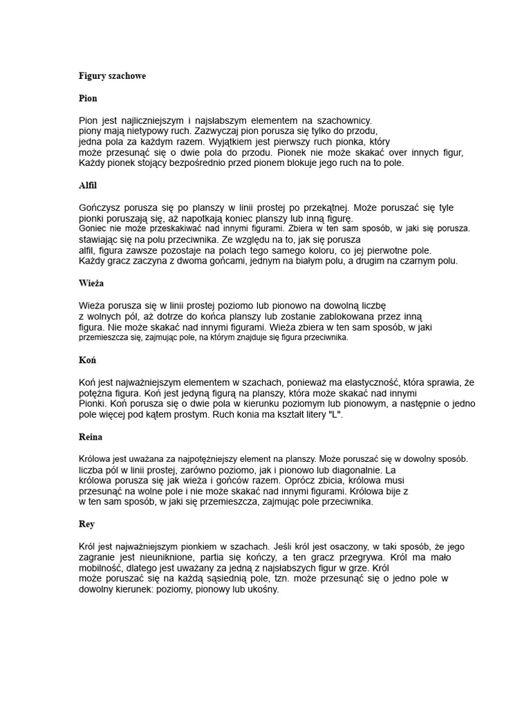 Figury Szachowe | PDF