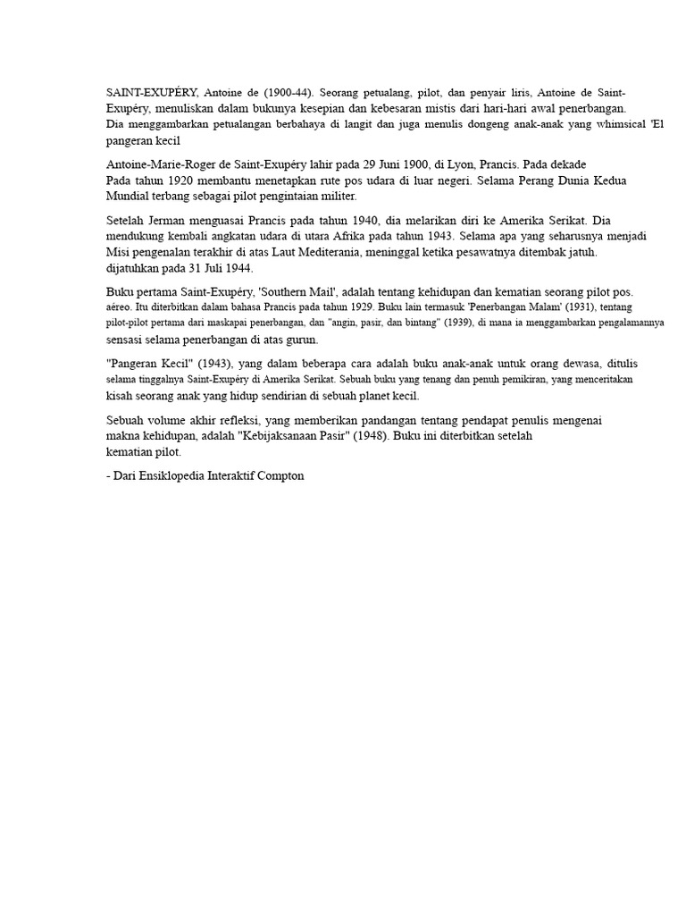 Pangeran Kecil | PDF