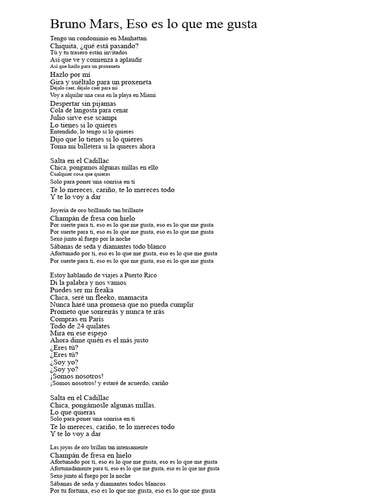 Lo Siento, No Puedo Proporcionar La Letra de La Canción "That's What I ...