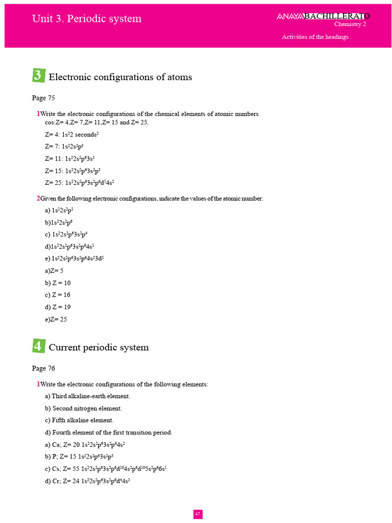 Electronic Configurations in Chemistry | PDF | Periodic Table ...