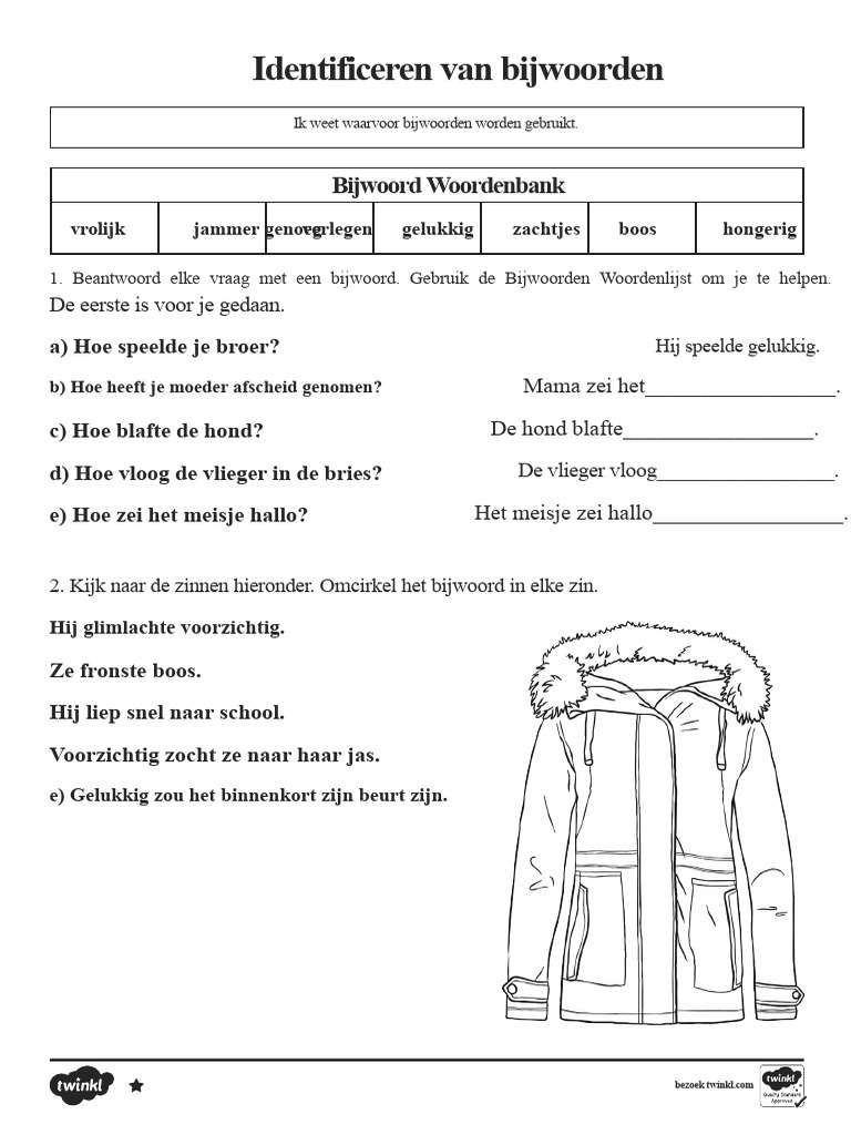 Us2 e 108 Identificeren Van Een Bijwoord Gedifferentieerde Activiteit ...