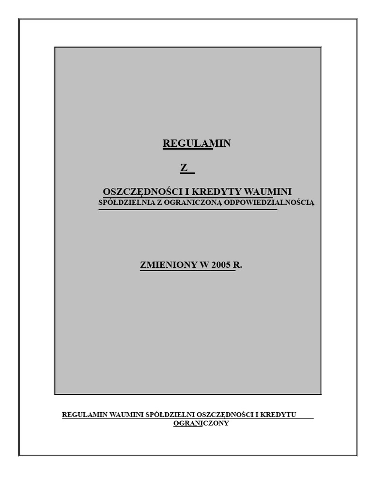 Prawo Wewnętrzne Waumini | PDF