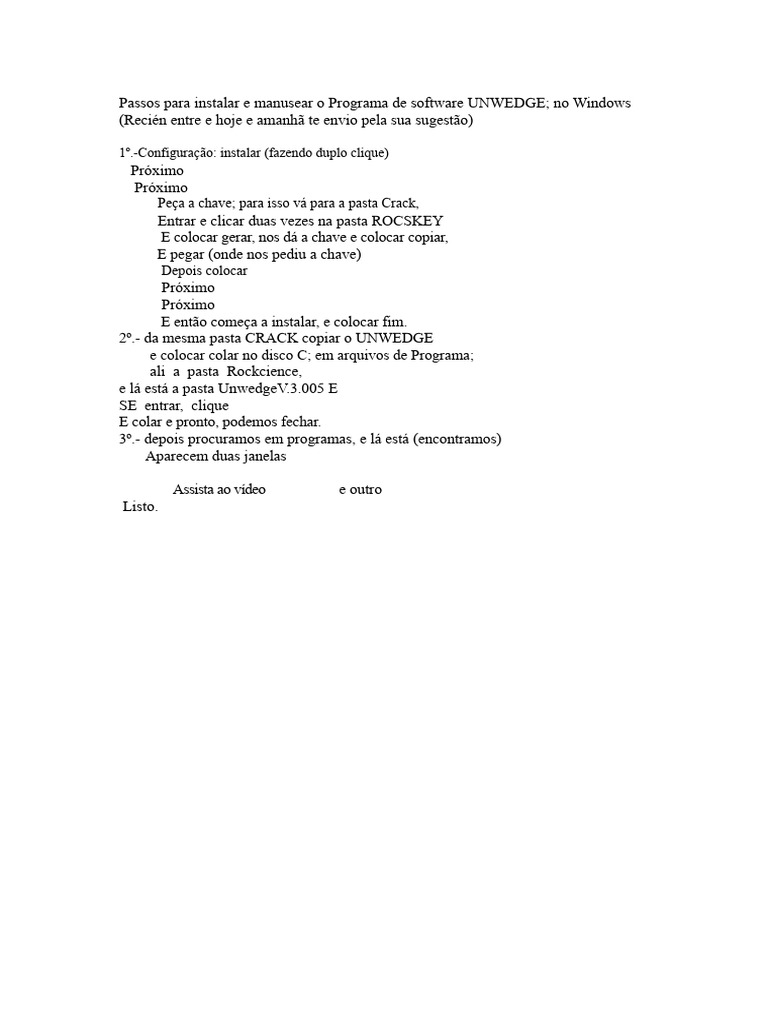 Instalação do Software UNWEDGE no Windows | PDF
