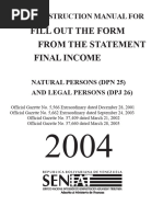 BURS Individual Tax Guide 2025 | PDF | Cost Of Living | Taxes