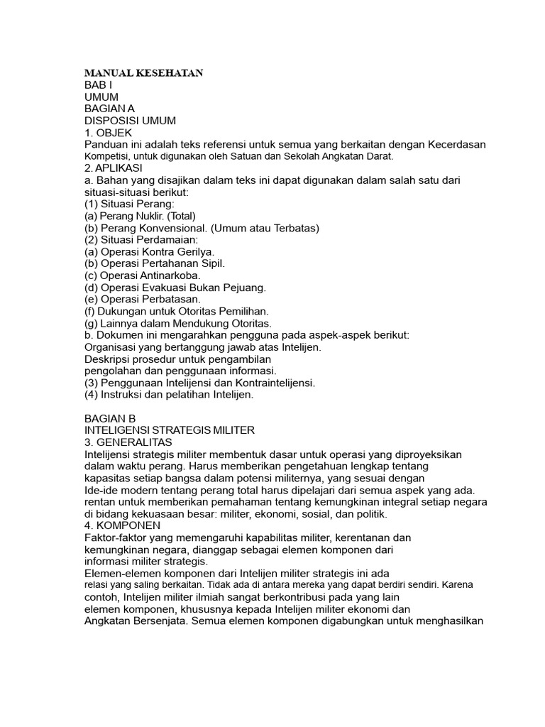 Panduan Intelijen Militer Strategis | PDF