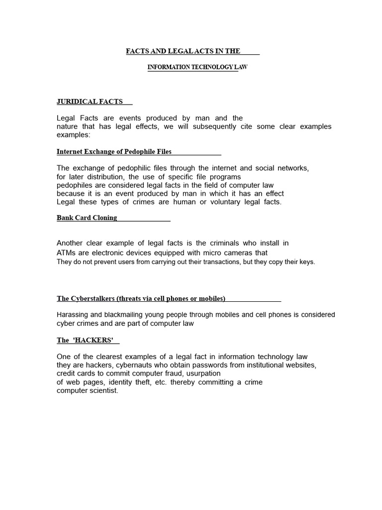 Facts and Legal Acts in Him | PDF | Internet | Mobile Phones