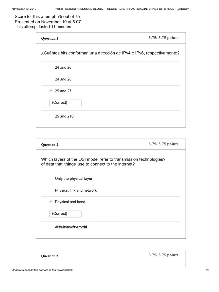 Partial - Scenario 4 - SECOND BLOCK - THEORETICAL - PRACTICAL - INTERNET OF THINGS - (GROUP1 ...