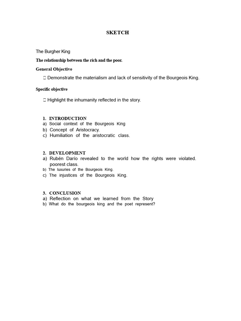 Critical Essay: The Bug King | PDF | Bourgeoisie