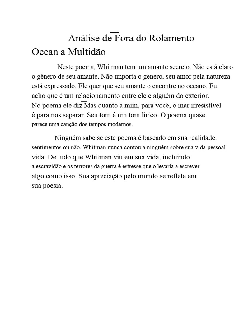 Análise Do Oceano | PDF