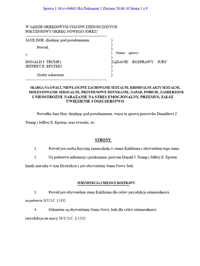 Doe v. Donald Trump | PDF