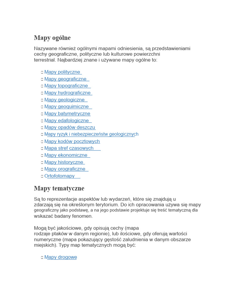 Mapy Ogólne | PDF