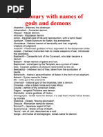 A-Z List of Demon Names and Roles | PDF | Demons | Satan